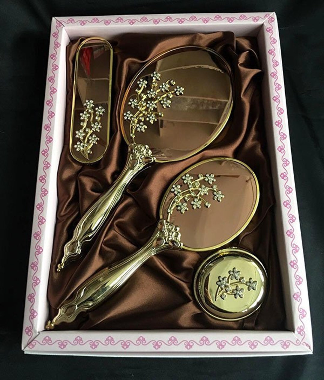 Luxury Brush and Mirror Set,brush and Mirror Set, Mirror and Comb Set ...