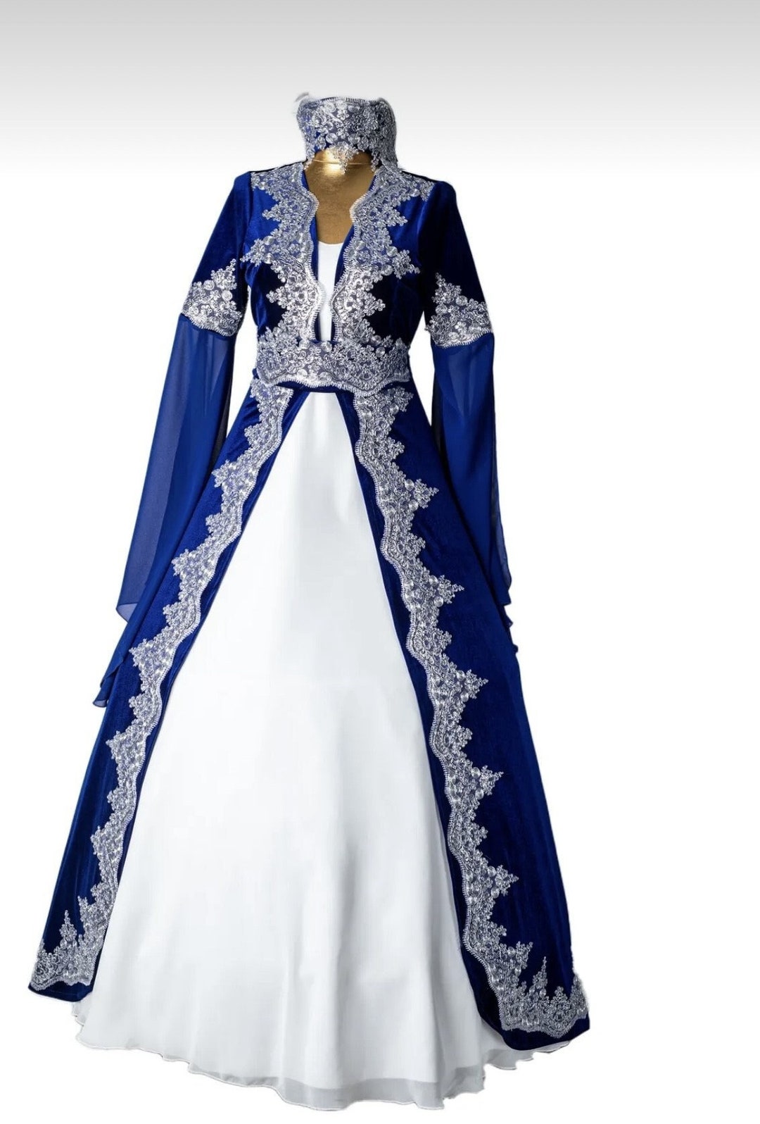 Hürrem Sultan Dress,ottoman Sultan Dress,navy Blue Velvet Engagement ...