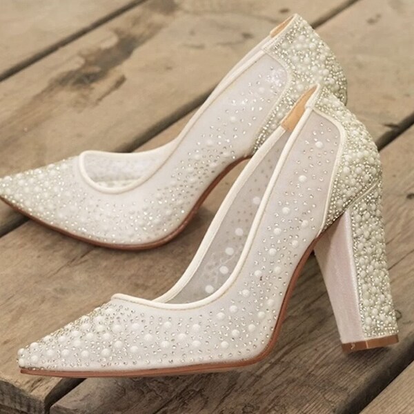 Pearl Wedding Shoes - Etsy