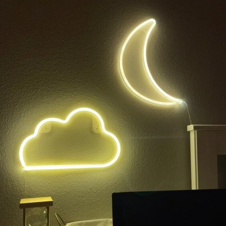 DM for Custom Cloud Mini Neon Light Dimmer White / Blue - Etsy