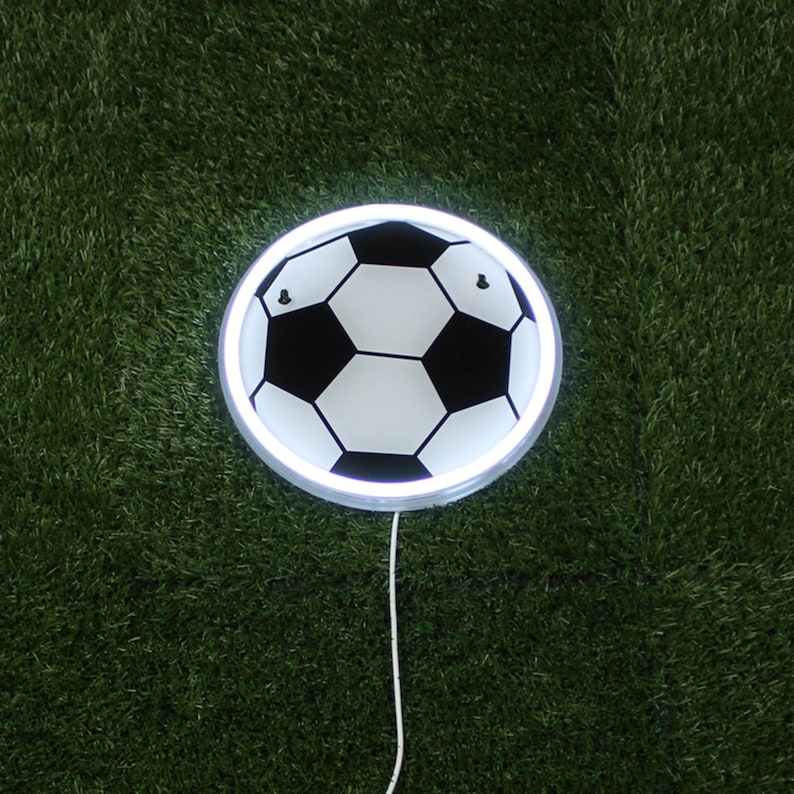 Football Neon Light - FIFA Euros World Cup - Acrylic Backing - USB ...