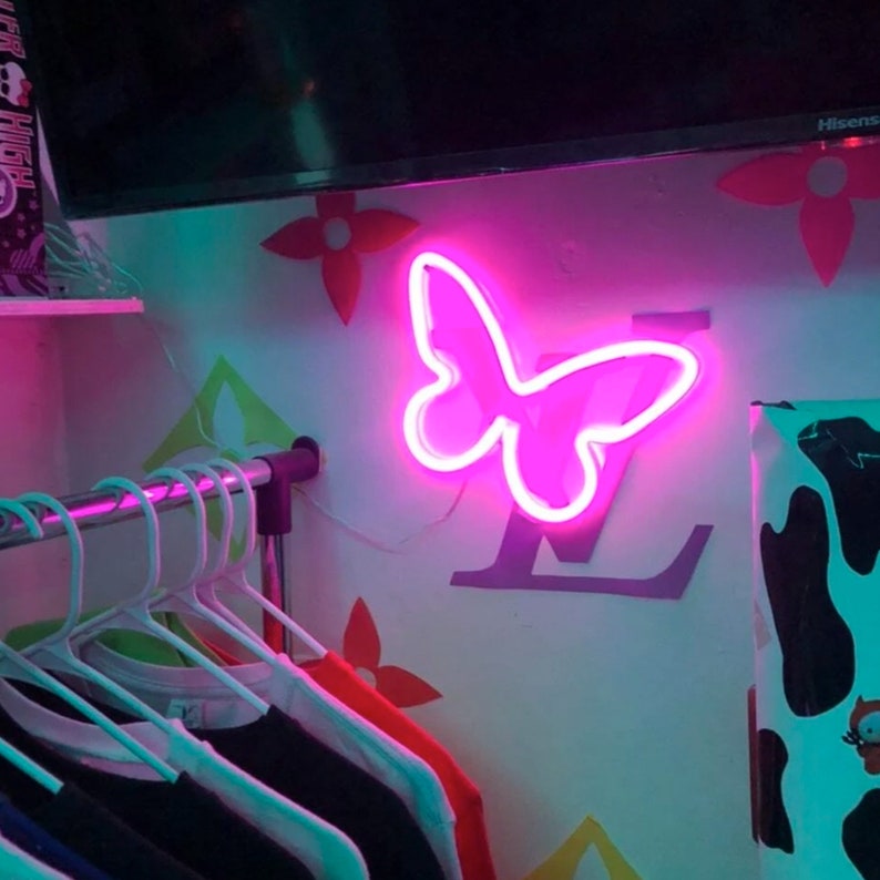 Message Me for Custom Neon Signs Butterfly Mini Neon Light - Etsy