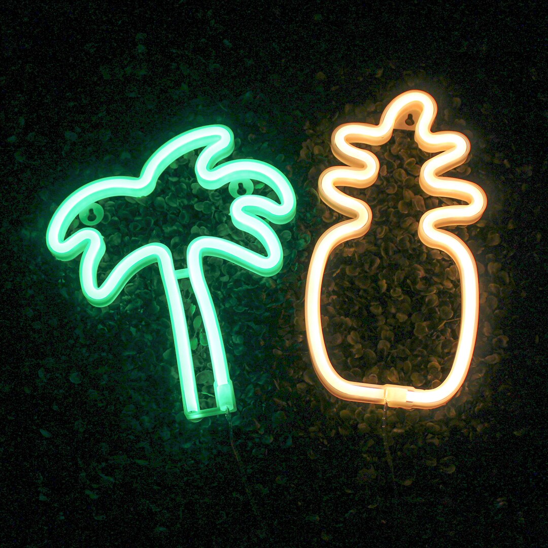 DM for Custom Palm Tree Mini Neon Light Dimmable Wall Light Decoration ...