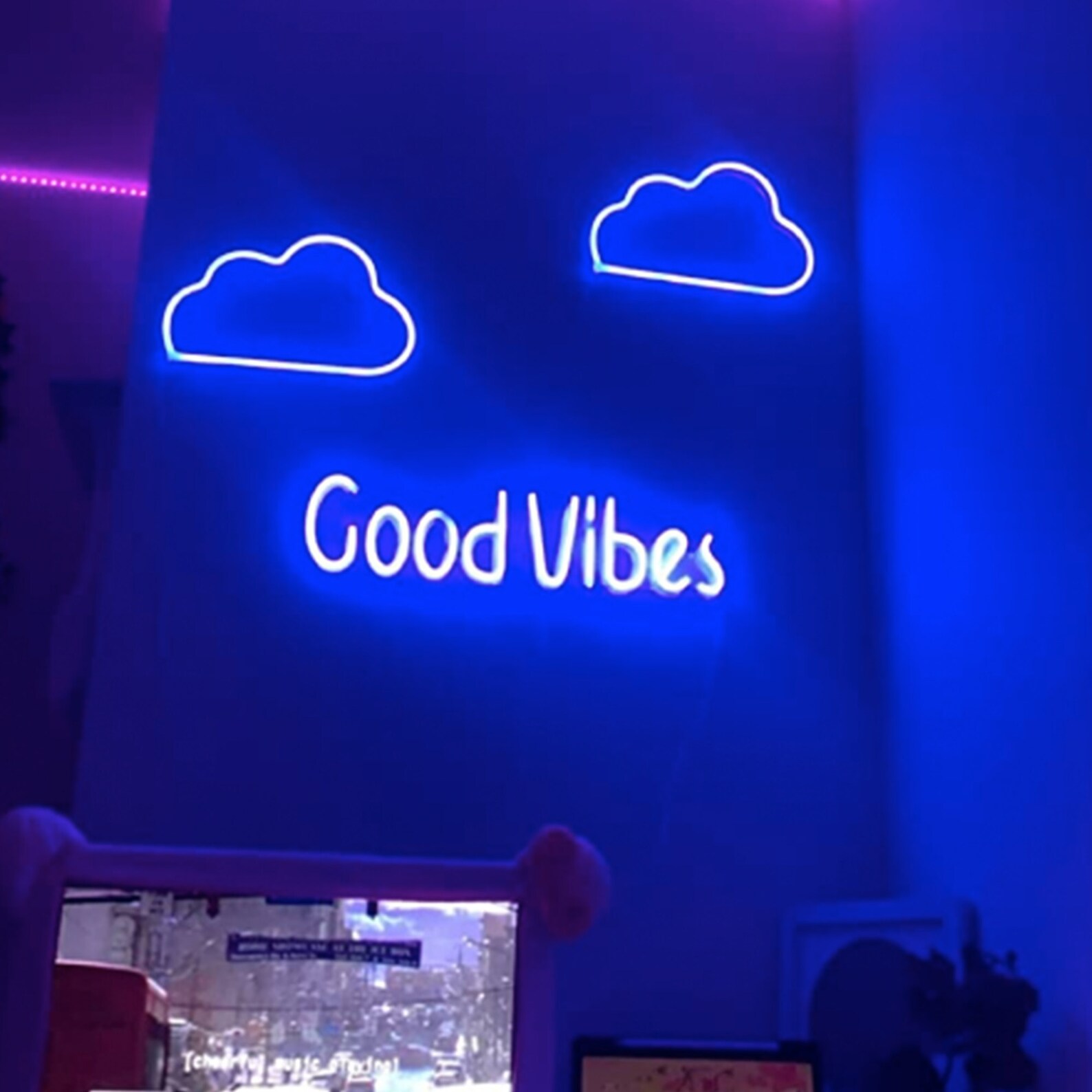 DM for Custom Cloud Mini Neon Light Dimmer White / Blue - Etsy