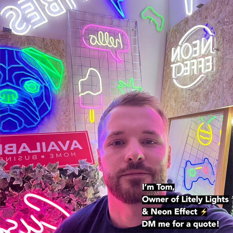 Message Me for Custom Neon Signs Butterfly Mini Neon Light - Etsy