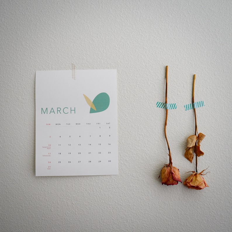 Printable 2024 Calendar A4 Universal Holidays - Etsy