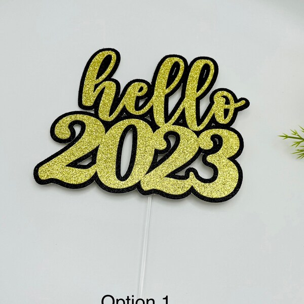 Hello 2024 Cake Topper - Etsy