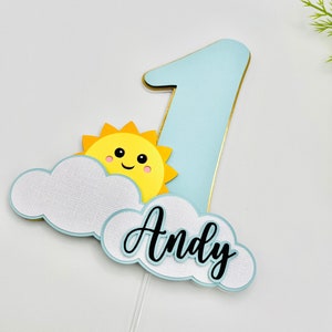 Sunshine Cake Topper, Sun Centerpiece, Sunshine Theme Birthday Party ...