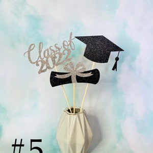 Graduation Centerpiece Sticks, Grad Party Decor, Graduation Diploma ...