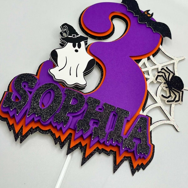 Halloween Cake Topper - Etsy
