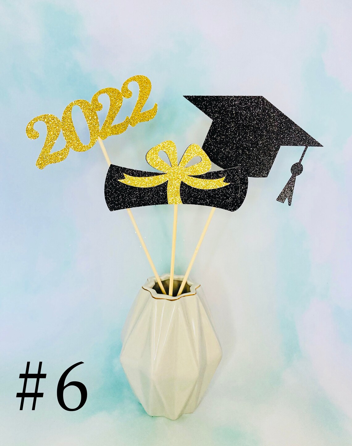 Graduation Centerpiece Sticks Grad Party Decor Graduation - Etsy