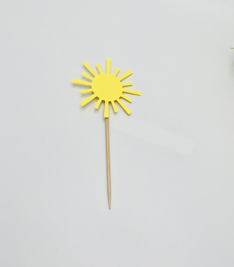 Sun Cupcake Toppers, Sunshine Cupcake Toppers, Little Sunshine Cupcake ...