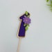 Custom Age Flower Cupcake Topper, Girls First Birthday Party Decor ...