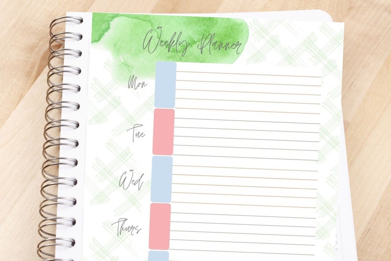 Printable Six Weekly Planner Week Scheduleplanner Download - Etsy