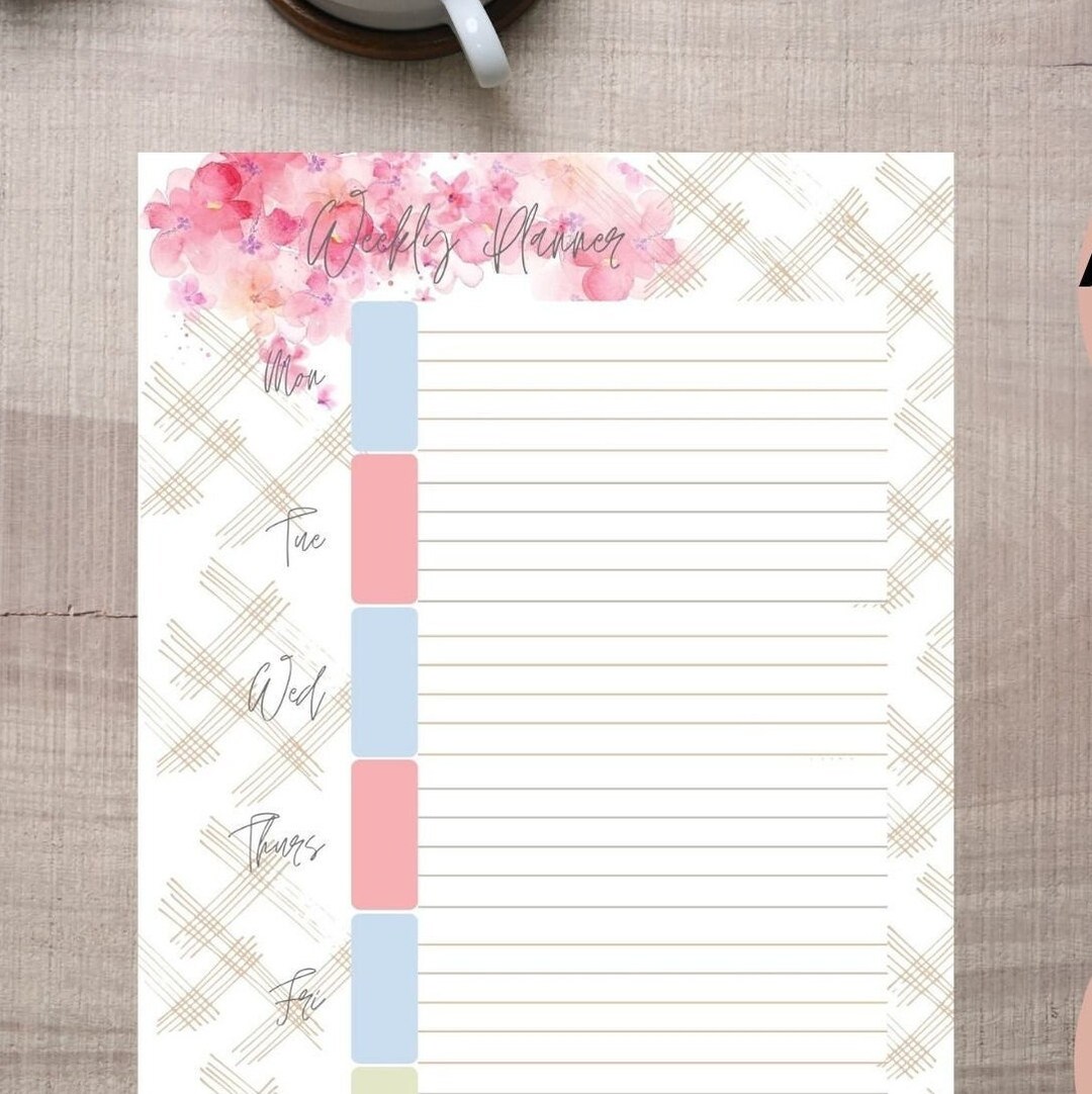 Printable Six Weekly Planner Week Scheduleplanner Download - Etsy