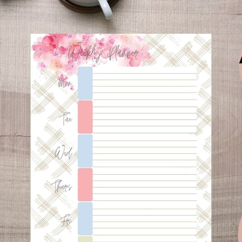 Printable Six Weekly Planner Week Scheduleplanner Download - Etsy
