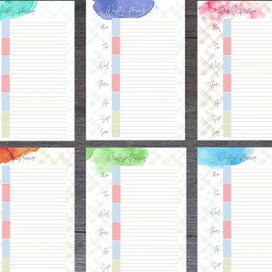 Printable Six Weekly Planner Week Scheduleplanner Download - Etsy