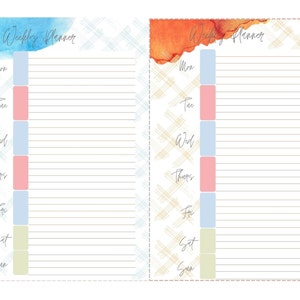 Printable Six Weekly Planner Week Scheduleplanner Download - Etsy