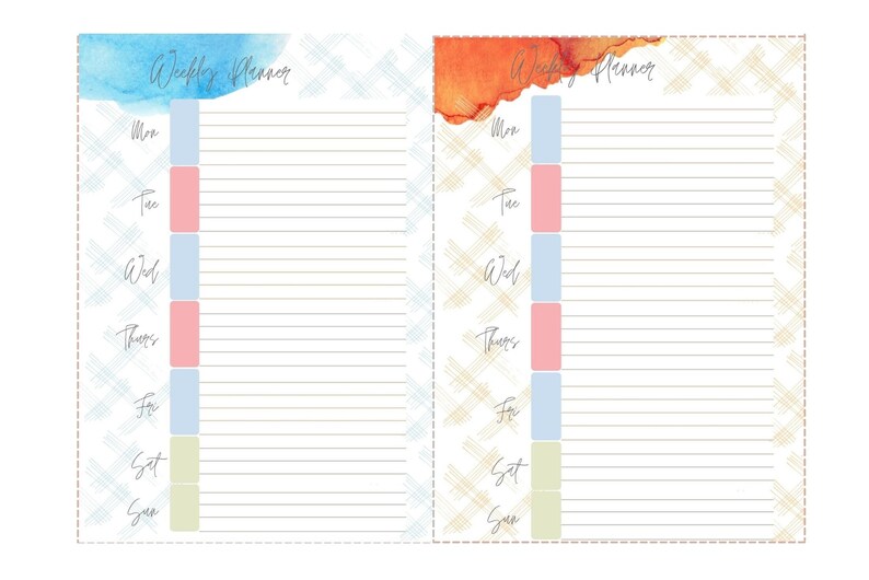 Printable Six Weekly Planner Week Scheduleplanner Download - Etsy