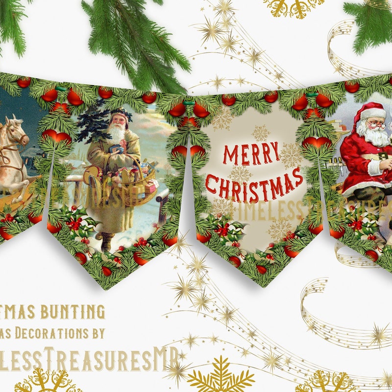 Christmas Bunting - Etsy