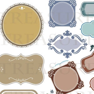 PRINTABLE Jar Labels, 80 PLAIN Apothecary Blank Labels, Junk Journal ...