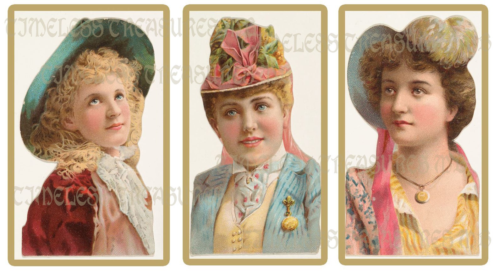 8 VINTAGE Cards Ladies Girls 2 FREEBIES Mozart Music Sheets | Etsy