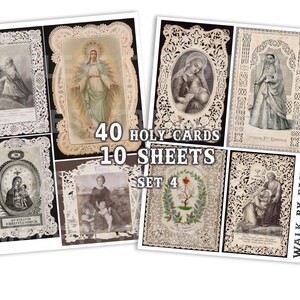 Catholic Holy Cards: Vintage Religious Ephemera (digital Download) - Etsy