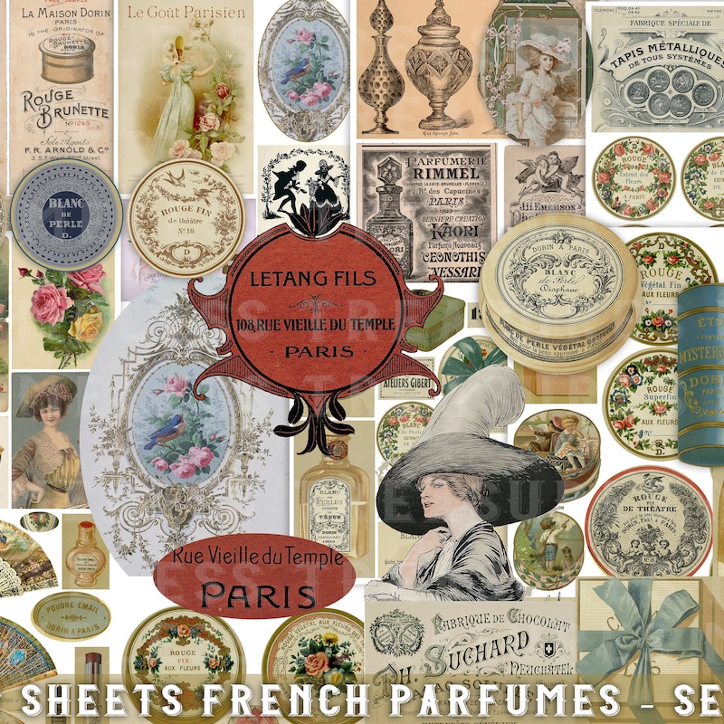 Paris Labels - Etsy