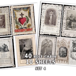 Catholic Holy Cards: Vintage Religious Ephemera (digital Download) - Etsy