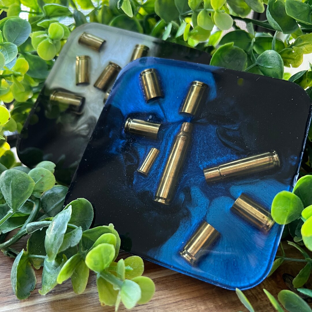 Square Bullet Coasters- Pick Your Colors | Customizable |man Cave ...