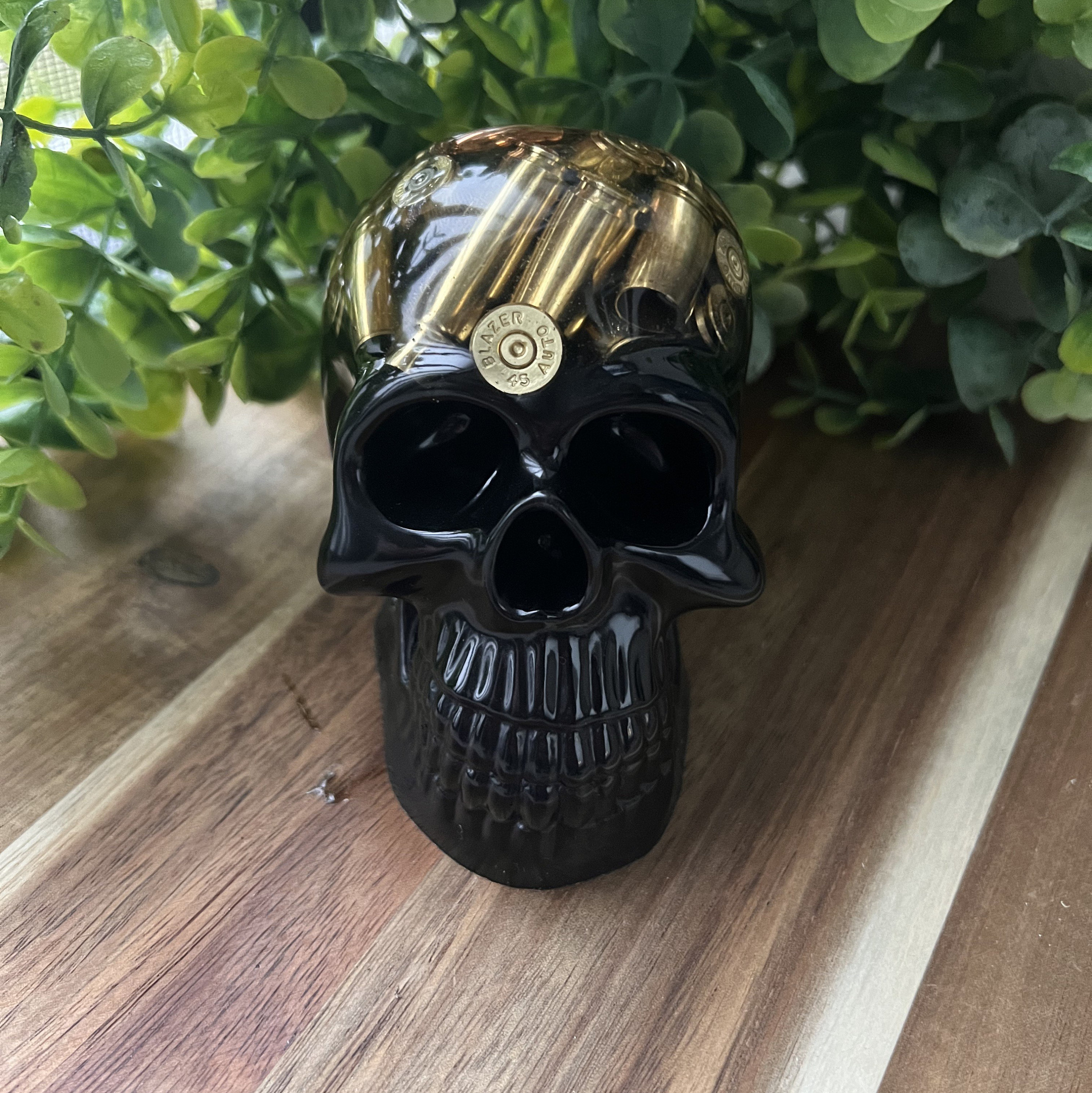 Black Bullet Skull | Epoxy Resin Skull | Skull Decoration | Bullet ...