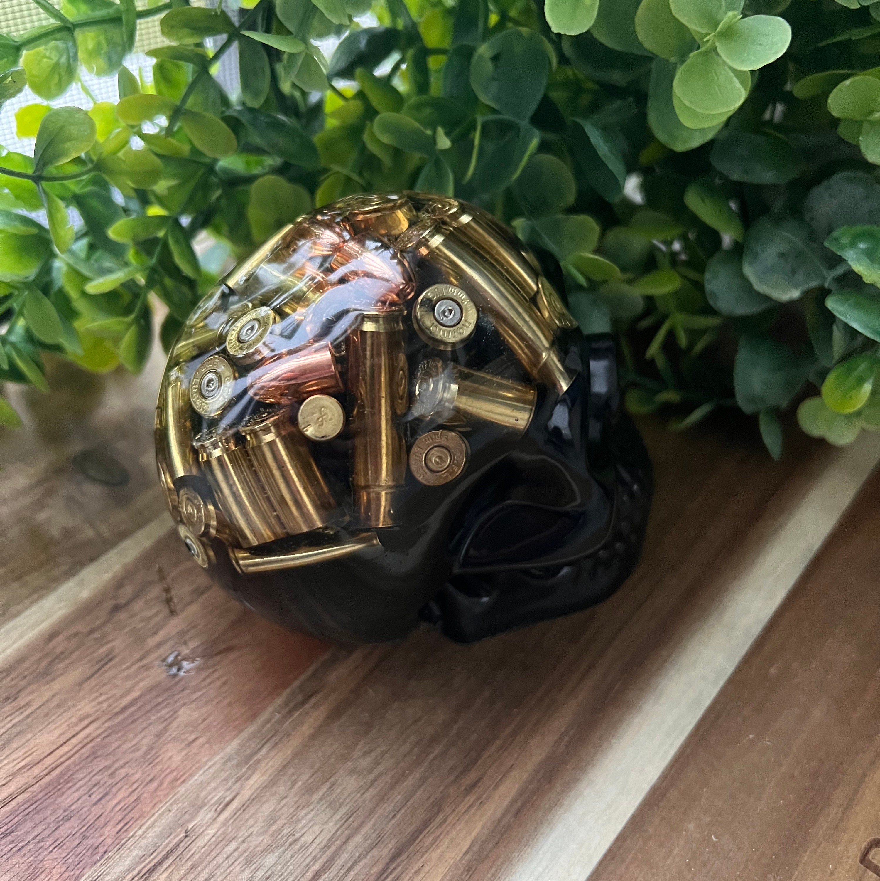 Black Bullet Skull Epoxy Resin Skull Skull Decoration - Etsy