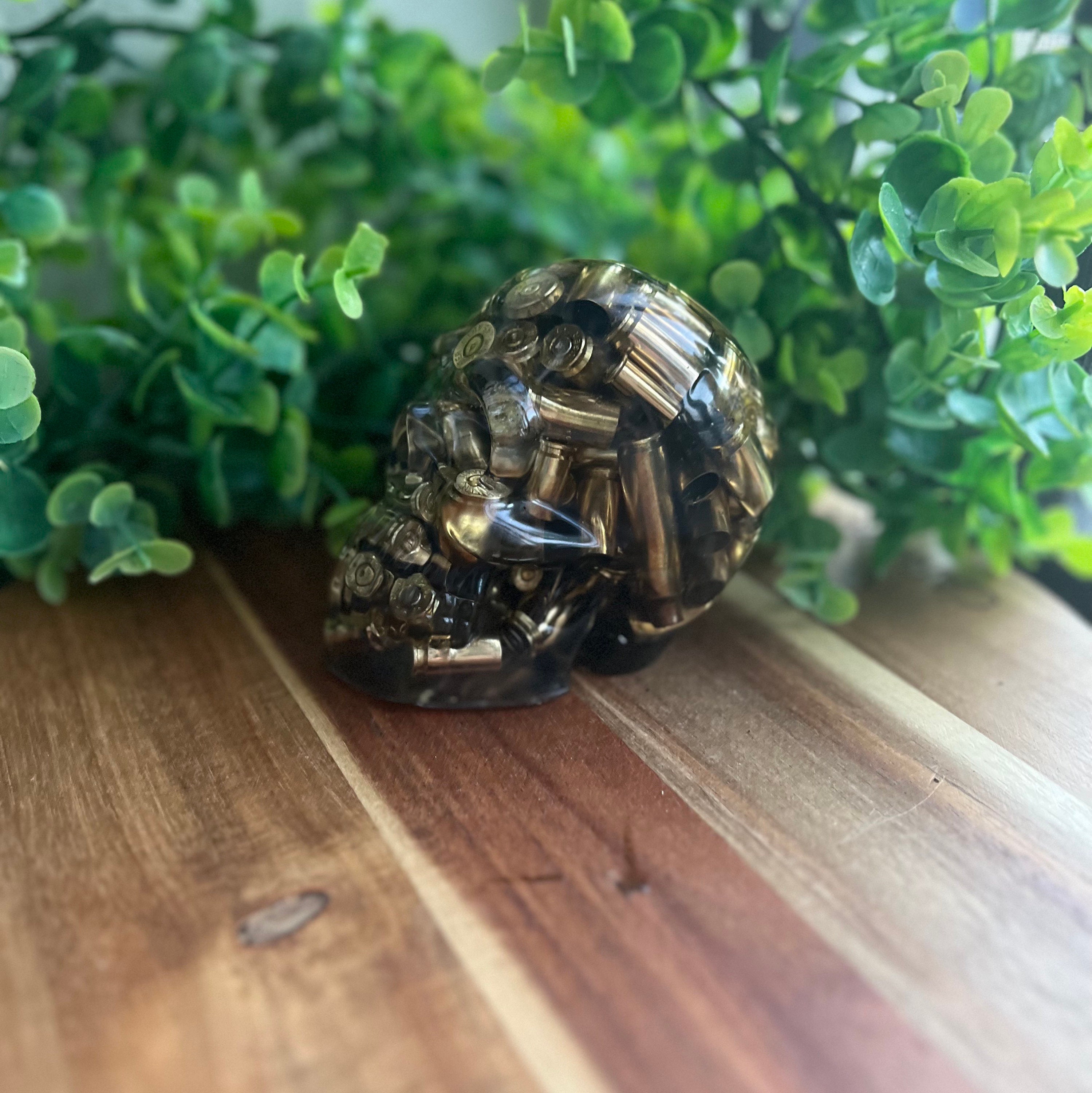 Clear Bullet Skull Epoxy Resin Skull Skull Decoration Bullet Decoration ...