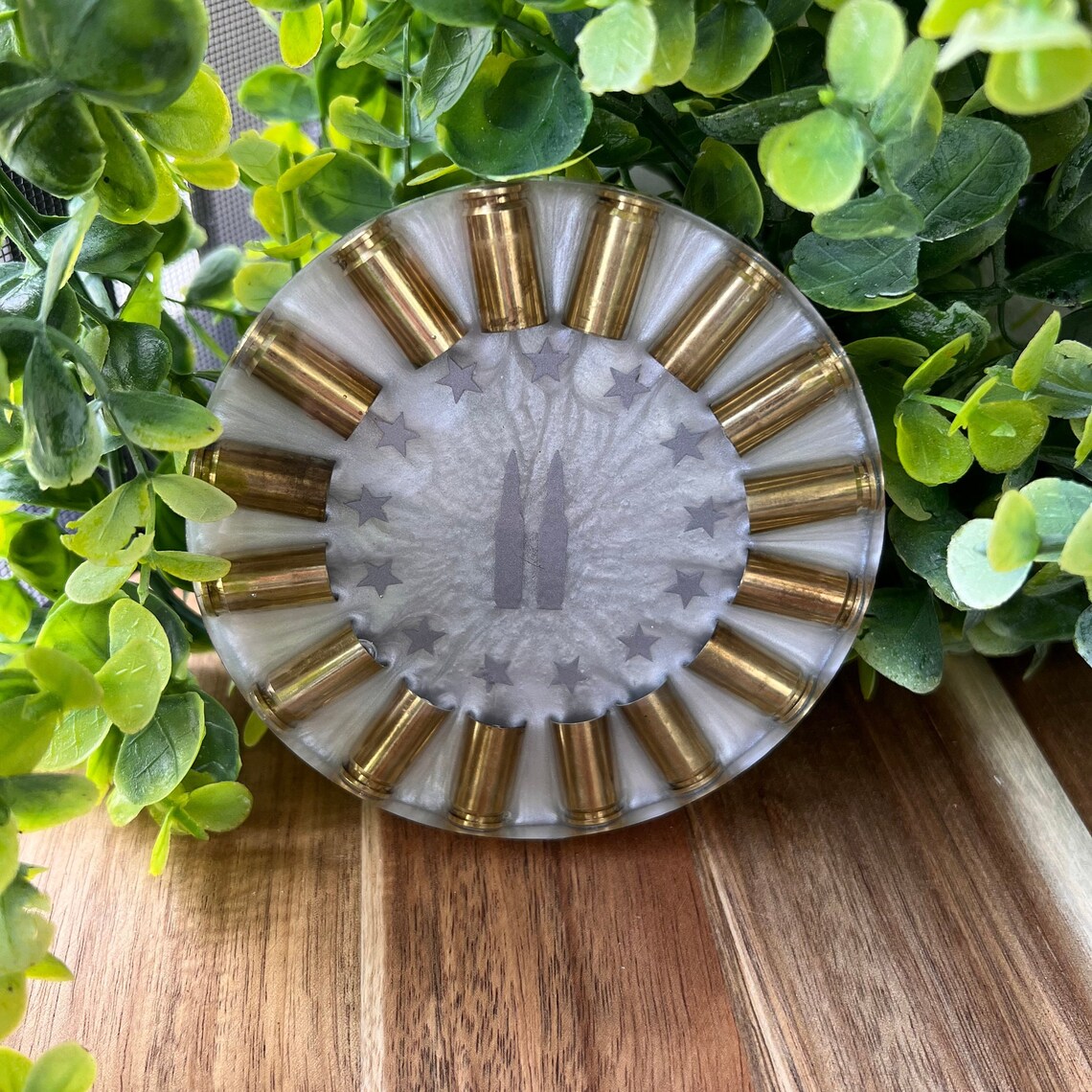 2A Coaster Epoxy Coaster Bullet Coaster Epoxy Resin Coaster Gun Gift ...