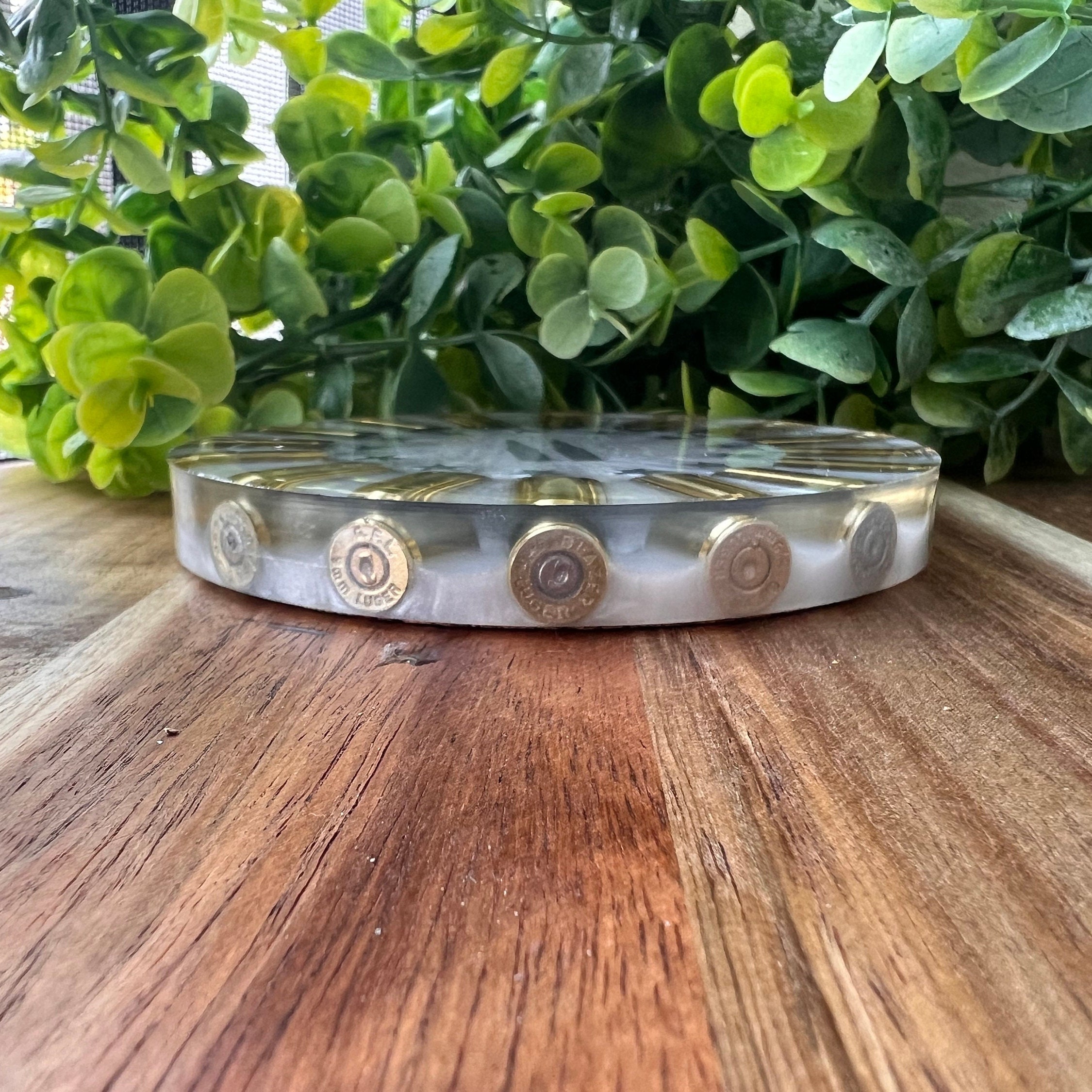 2A Coaster Epoxy Coaster Bullet Coaster Epoxy Resin Coaster Gun Gift ...