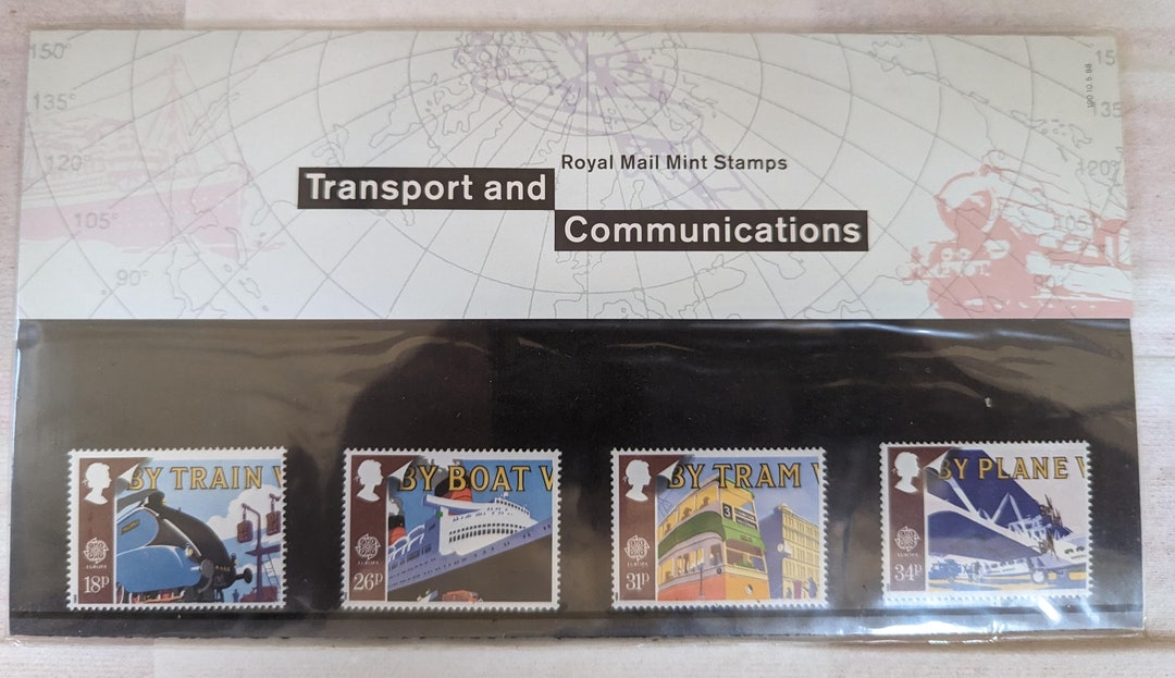 Royal Mail May 10, 1988 Transport and Communications Stamps Mint ...