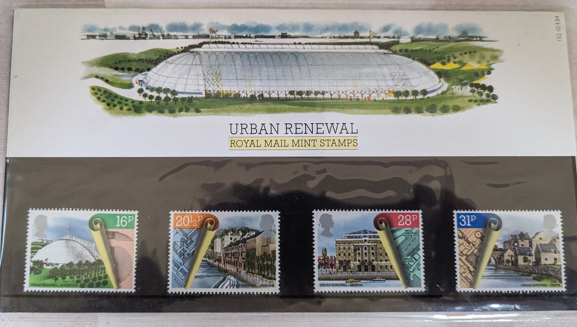 Royal Mint April 10, 1984 Urban Renewal Stamps Mint Condition Includes ...
