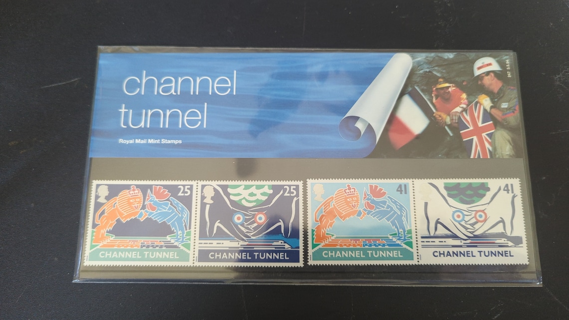 Royal Mail Mint Stamps Channel Tunnel May 3rd, 1994. Includes First a ...
