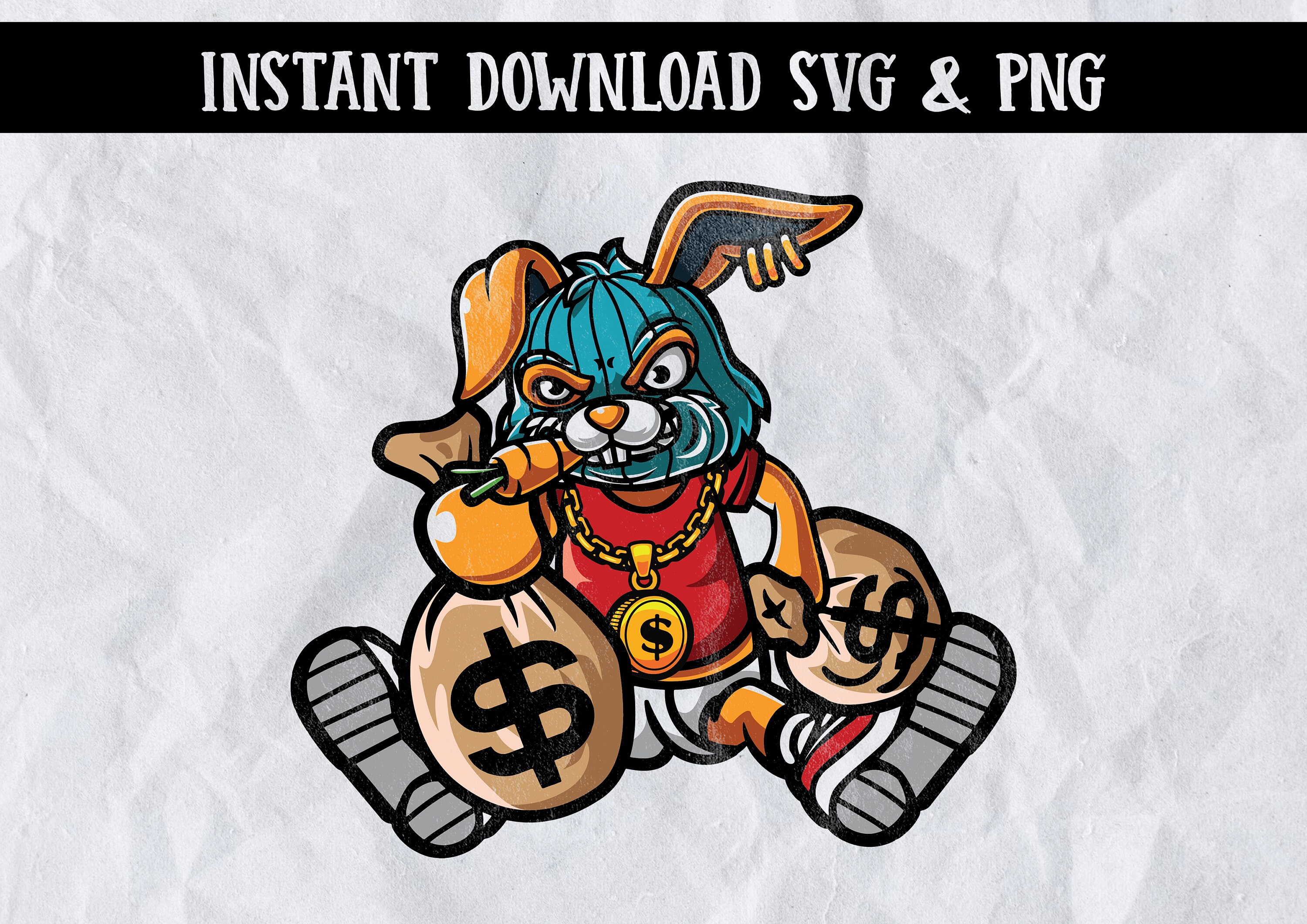 Gangsta Rabbit - Etsy