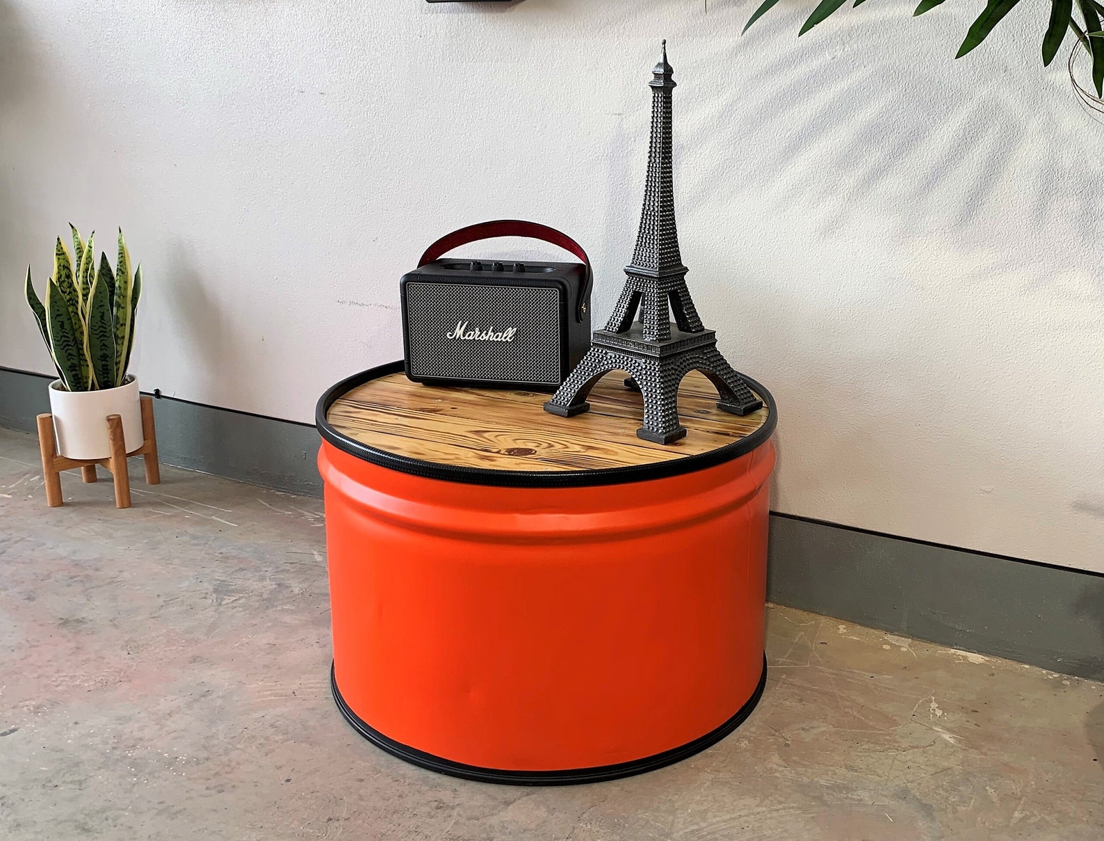 Oil Barrel Table Stool Side Table noa Barrel Furniture Oil Barrel Stool ...