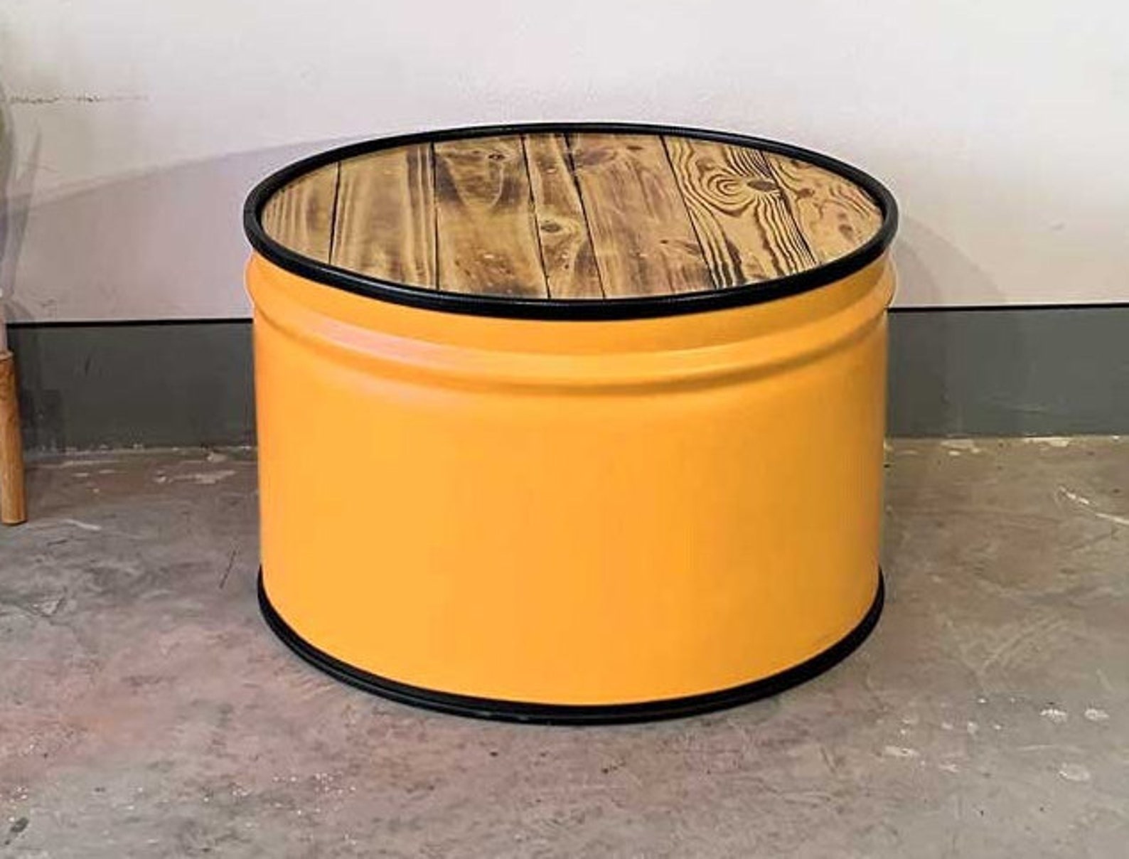 Oil Barrel Table Stool Side Table noa Barrel - Etsy