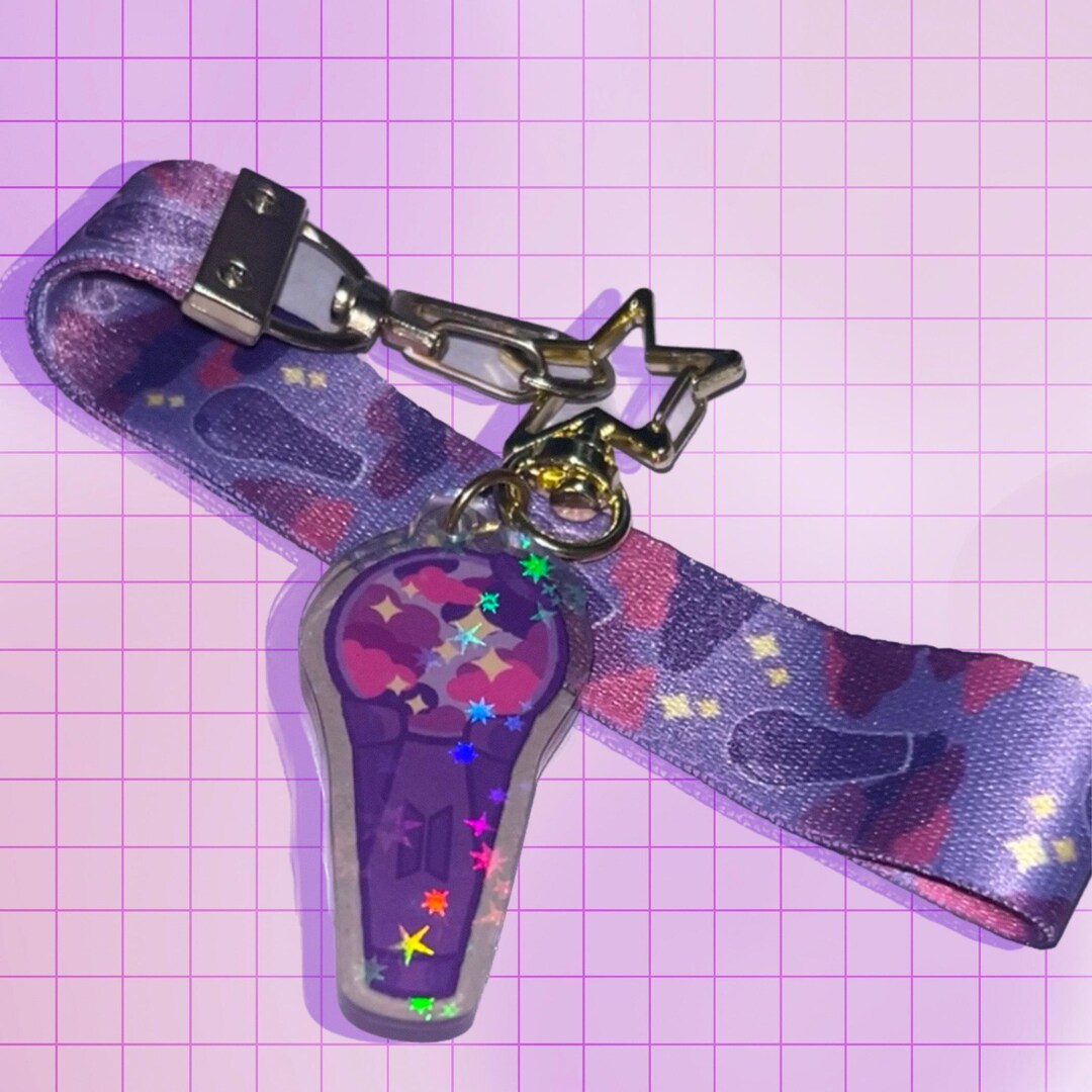 BTS Army Bomb Lanyard Keychain - Etsy