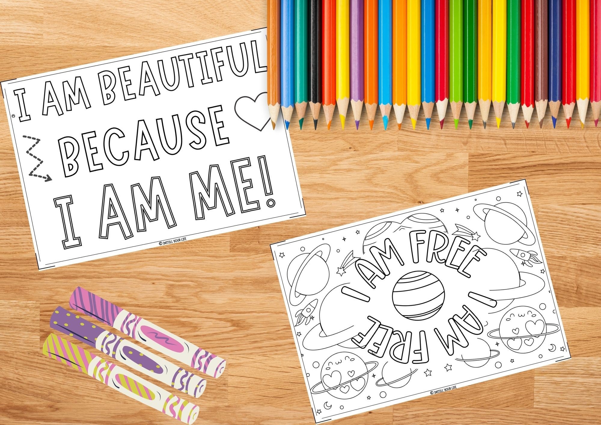 Printable Affirmations Coloring Pages, Digital Coloring Pages, Kid ...