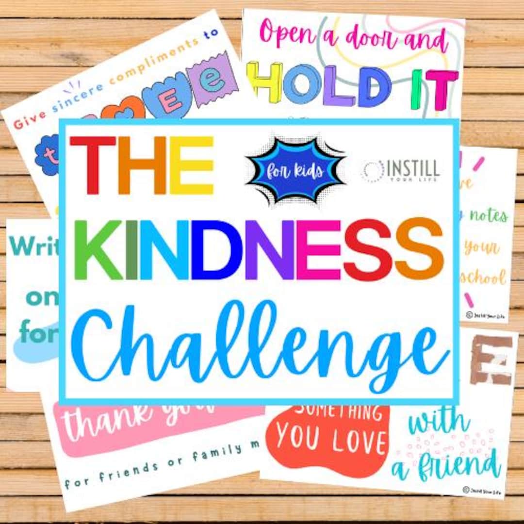 The Kindness Challenge L Kindness for Kids L Kid Empowerment L Lunchbox ...