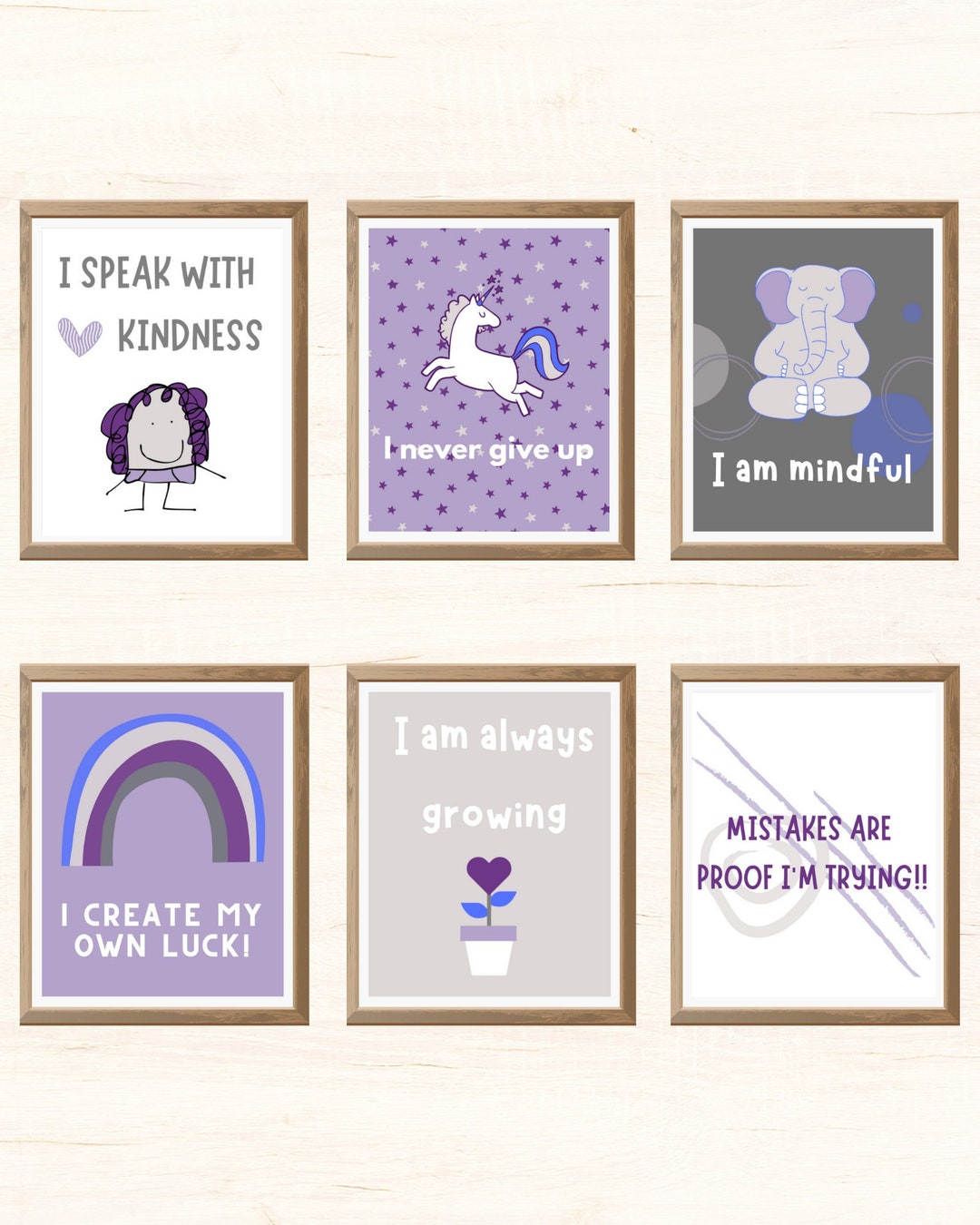 6 Empowering Affirmation Posters for Kids - Etsy