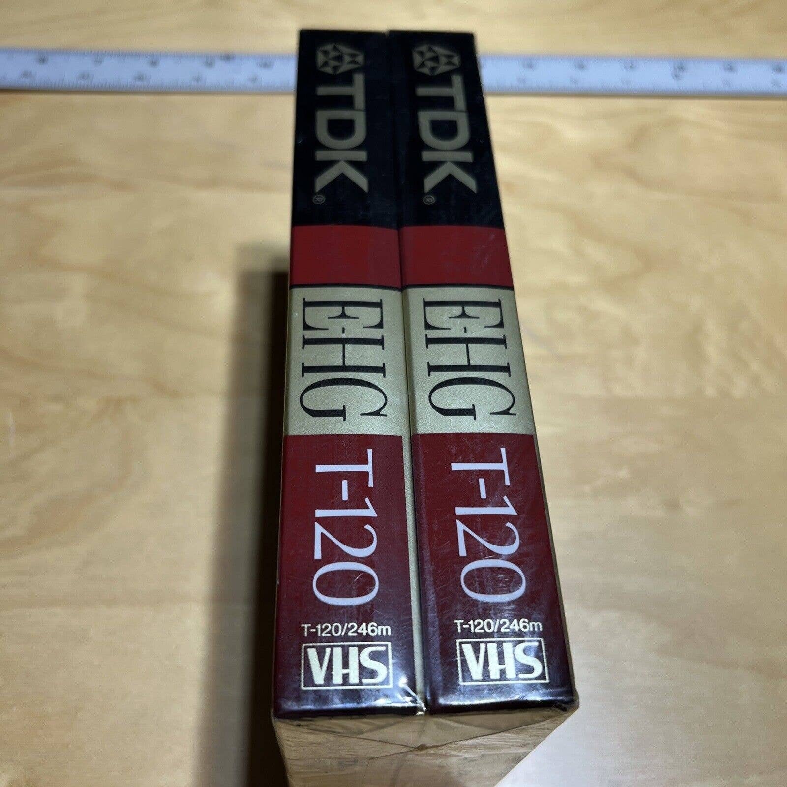 New Factory Sealed VHS Tapes Set of 2 TDK EHG Extra High Grade - Etsy