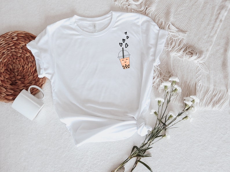 Heart BOBA Shirt I Love Boba Boba MILK Tea Shirt Gift for - Etsy