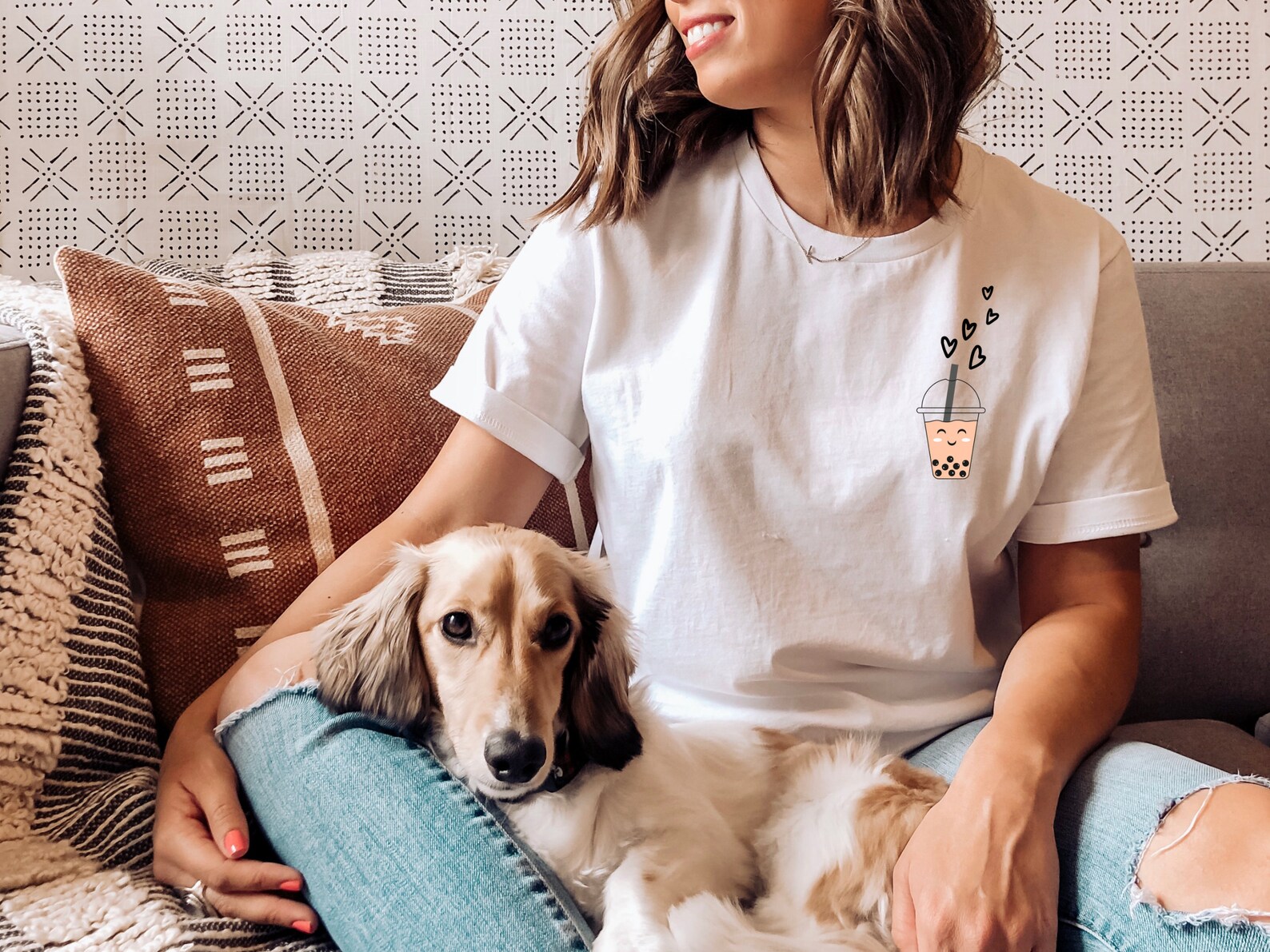 Heart BOBA Shirt I Love Boba Boba MILK Tea Shirt Gift for - Etsy