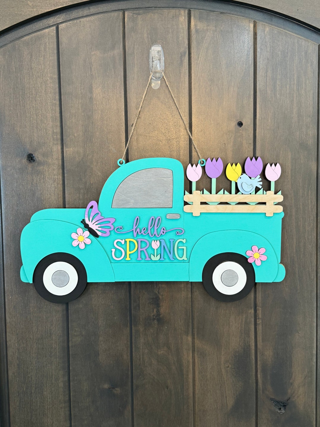 Hello Spring Truck - Etsy