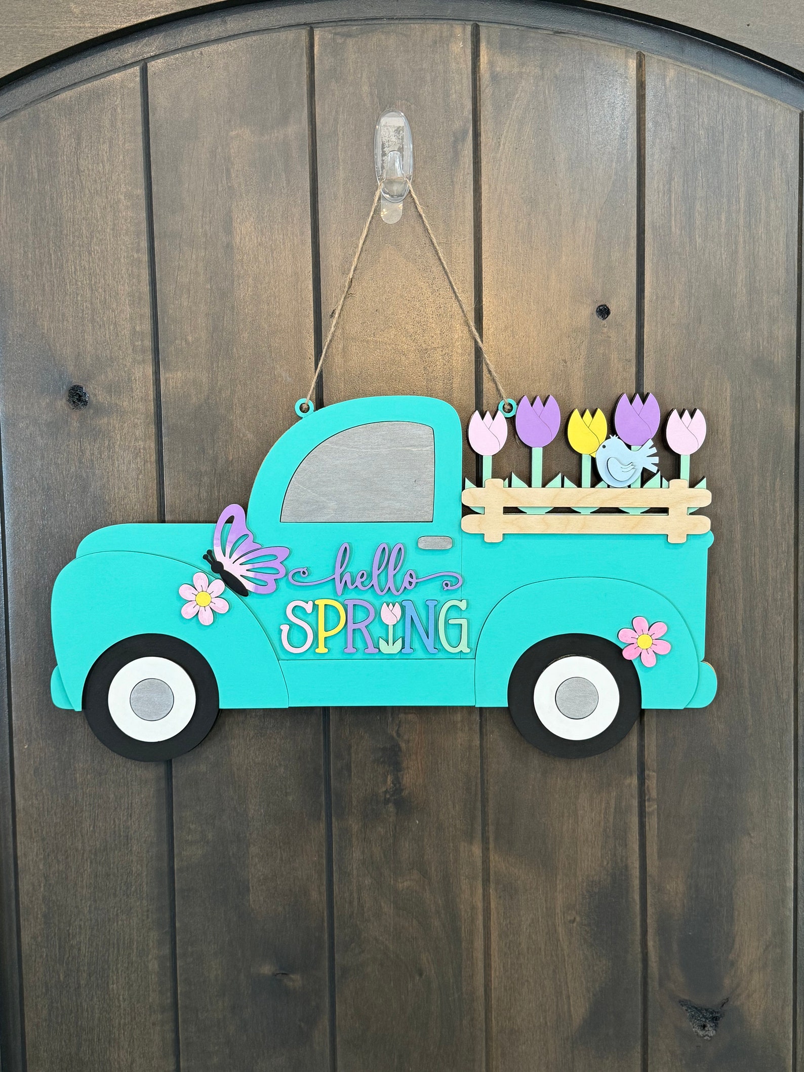 Hello Spring Truck - Etsy